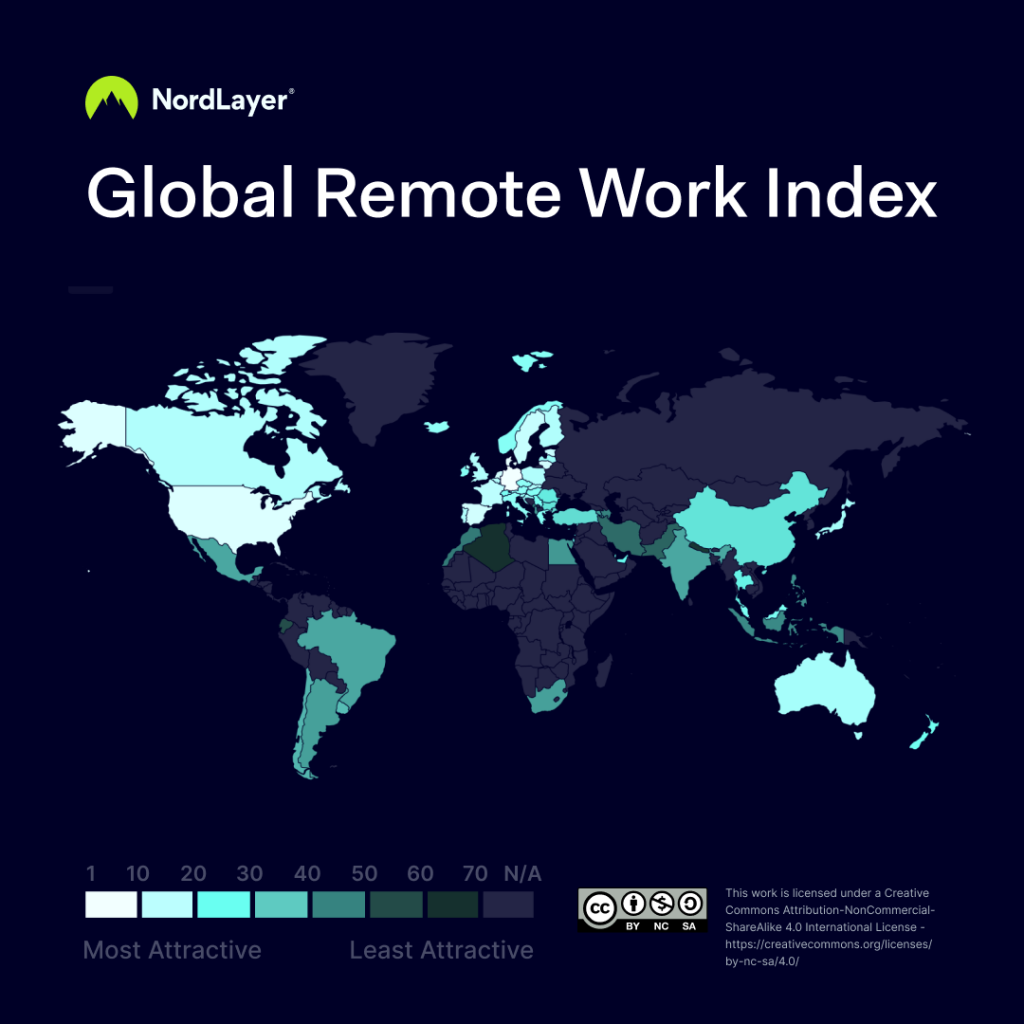 Ujawniono ranking najlepszych miejsc do pracy zdalnej. Polska w drugiej ...