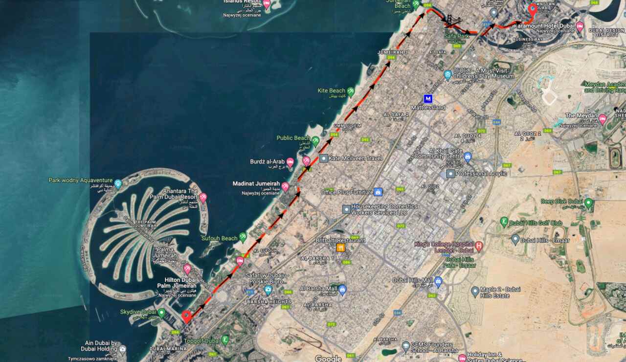 Dubaj trasa rowerowa ️ Najciekawsze miejsca w Dubaju - mapa | Podróże z ...